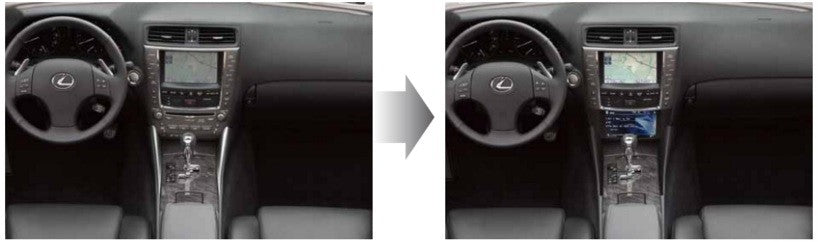 Beat Sonic MVX 140L 2006 2009 Lexus IS 250 IS 350 IS F Double DIN Kit Integration Adapter Kit With factory NAV